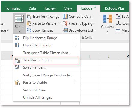 How To Convert A Single Row To Multiple Columns And Rows In Excel