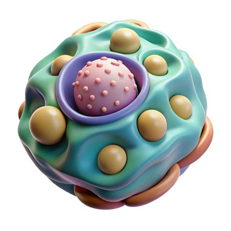 Impressive Creative Organic Cell Structure Cutout With Microscopic