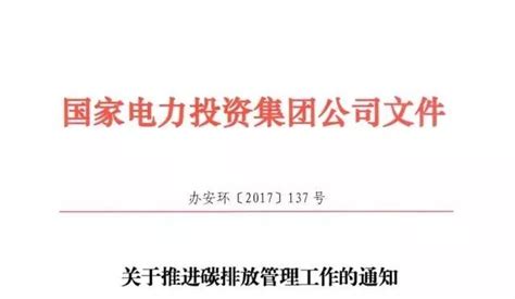 《国家电力投资集团公司碳排放管理办法》正式发布