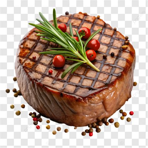 맛있는 구운 쇠고기 필레 스테이크 투명한 배경에 고립 된 음식과 맛있는 고기 식사를위한 고기 접시 군침 도는 까맣게 탄 Png 일러스트 및 이미지 에 대한 무료