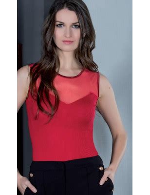 Moretta Femme Top col mousseline brodé Moretta