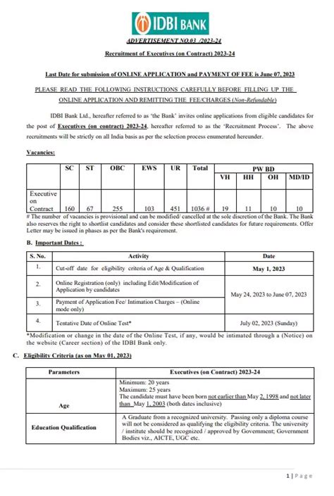 [pdf] Idbi Executive Notification 2023 Pdf Panot Book