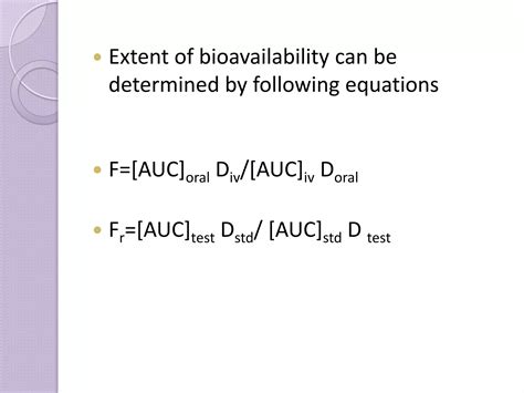 Types Of Equivalent And Measurement Of Bioavailability Pptx