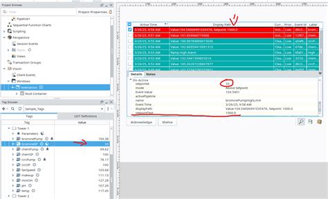 alarm pipeline get current setpoint general discussion inductive