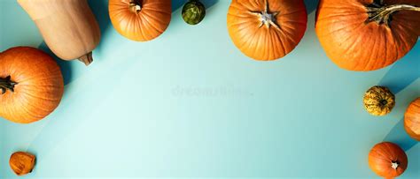 Autumn Pumpkins Harvest And Thanksgiving Theme 3d Stock