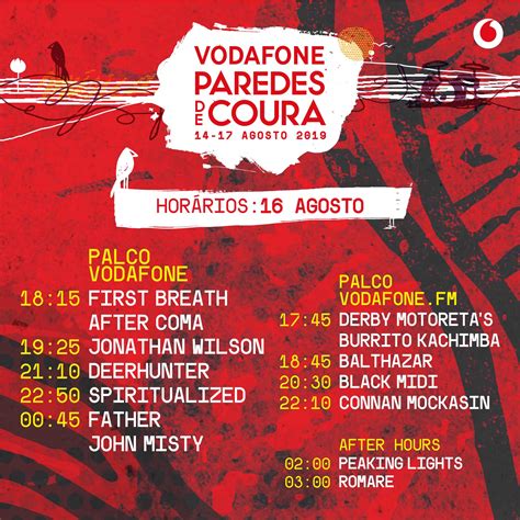 Arte SonoraVodafone Paredes de Coura 2019 Horários Arte Sonora