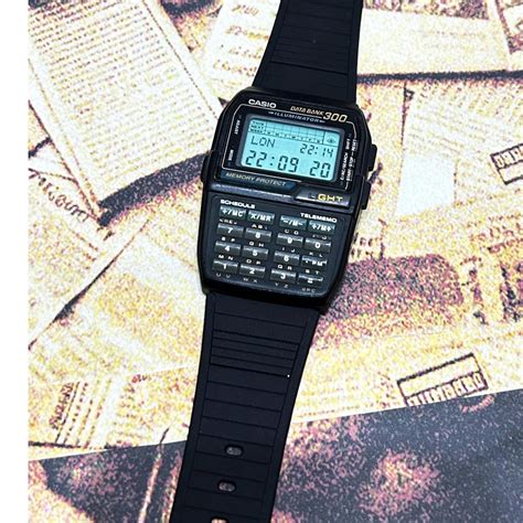 Rare Casio Dbc 310 Data Bank 300 Calculator Digital Watch Mod 1478 Casio Tin Box Rare Very Good