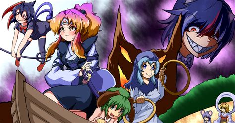 東方 東方虫食い紙芝居リレー6・桃太郎 塚竹さささ＠skebのイラスト Pixiv