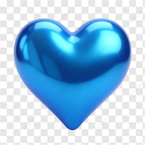 Sparkling Shiny Blue Heart Icon For Romantic Themes Hiny Blue Heart Icon For Romantic Themes