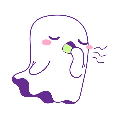 Cute Little Ghost Vector Illustration Set Ghost Halloween Set 11200540