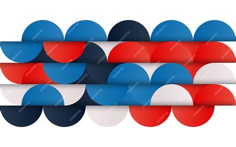 Premium Vector Midcentury Geometric Abstract Pattern With Simple Shapes And Beautiful Color