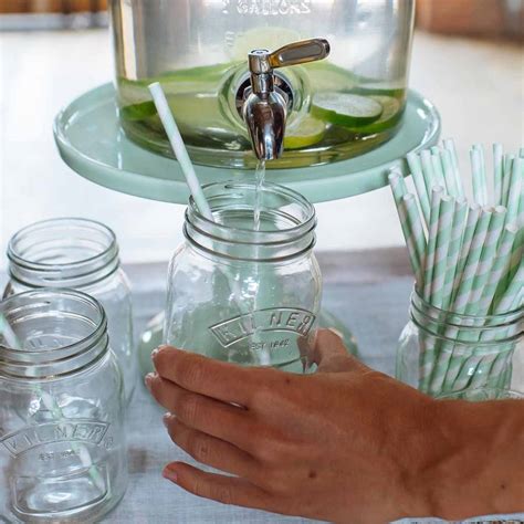 Glass Drinks Dispenser With Tap 36cm Nantucket By The Wedding Of My Dreams