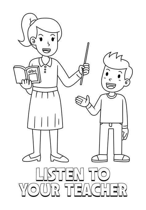 Printable Classroom Rules Coloring Pages Classroom Rules Printable