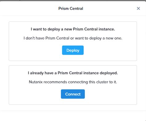 Installing Prism Central On Nutanix Community Edition 2 0