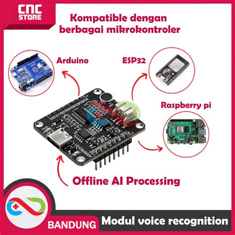 Jual Modul Smart Voice Recognition Asr Pro Diy Offline Ai Pengenalan Perinta Suara Shopee