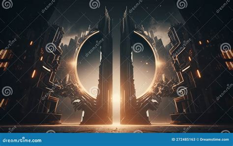 City In A Parallel Dimension Generative Ai Stock Illustration Illustration Of Generative