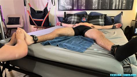 Bounded Hunk Cant Stop Giggling While Being Tickled By Matt Eporner