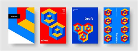 Desain Laporan Geometris Template Flyer Kreatif Tata Letak Banner