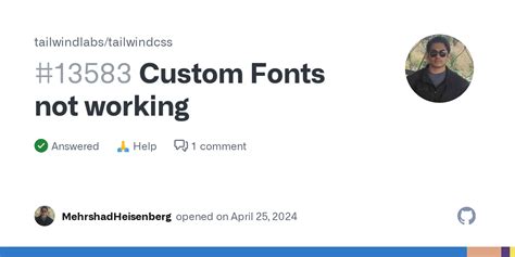 Custom Fonts Not Working Tailwindlabs Tailwindcss Discussion GitHub
