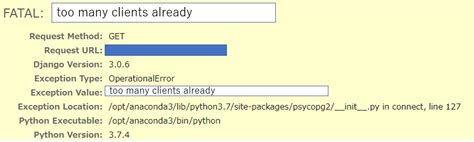 Rest Api Dont Release Postgresql Client · Issue 5213 · Netbox