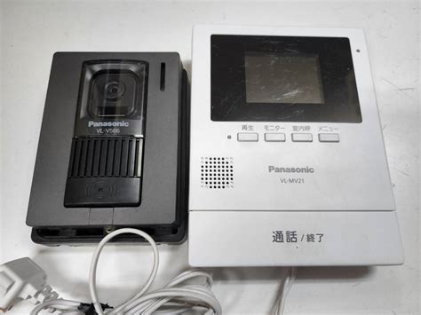 【やや傷や汚れあり】 R50217 Panasonic パナソニック テレビドアホン モニター親機 Vl Mv21カメラ玄関子機 Vl