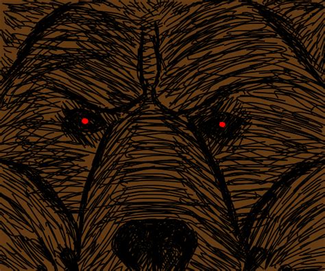 Bear Holding A Comb Drawception