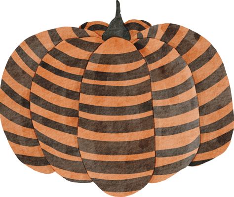 Watercolor Halloween Pumpkin 13088918 Png