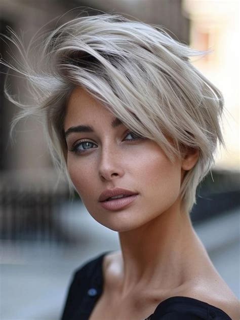 Lace Front Wigs Platinum Blonde Synthetic 8 Short Straight Bobs Wigs