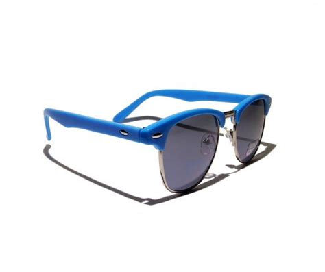5 Pairs Retro 80s Blue Clubmaster Wayfarer Vintage Half Brow Etsy
