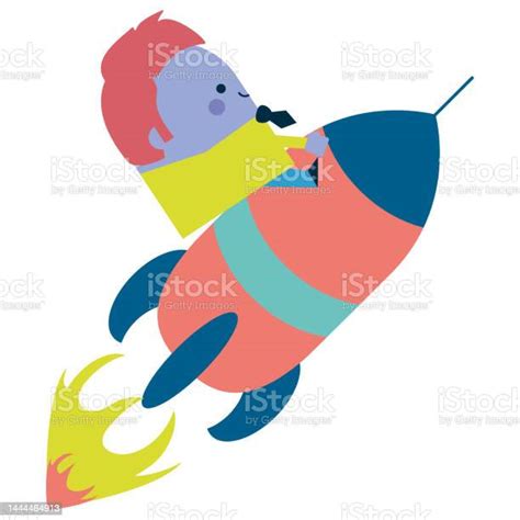 로켓에 사업가의 그림 비즈니스 및 작업 디자인 경영자에 대한 스톡 벡터 아트 및 기타 이미지 경영자 남성 남자 Istock