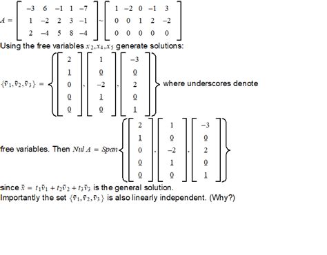 Whenthere Are No Free Variables Nul A 0
