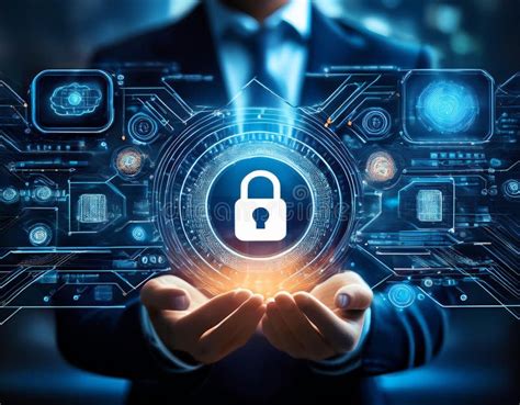 Visual Of Cyber Security Services And Solutions Stock Illustration