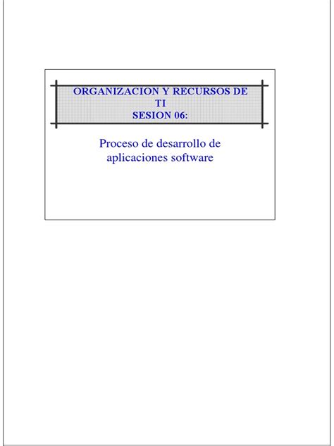 Sesion 06 Proyectos De Desarrollo De Software Teoria Pdf Software Lenguaje De Modelado