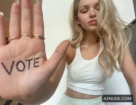 Dove Cameron Recent Panties And Barely Covered Topless Social Media
