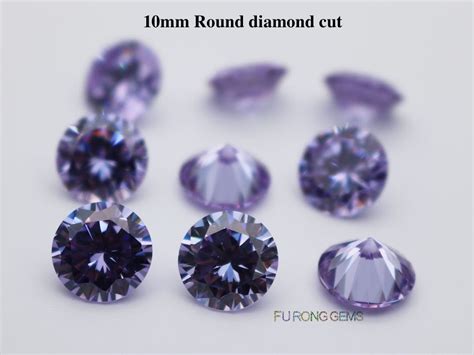 Cubic Zirconia Lavender Color Round Loose Cz Stones China Wholesale And
