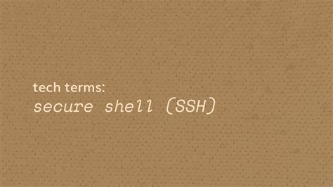 tech terms what is secure shell ssh buckeye innovation