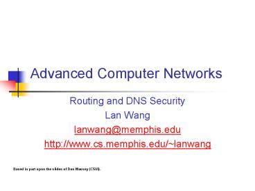 Advanced Computer Networks Presentation Free To Download