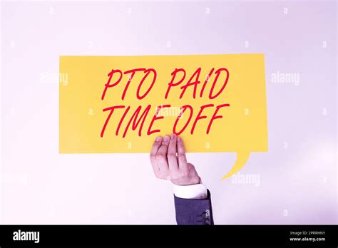 Handwriting Text Pto Paid Time OffEmployer Grants Compensation For