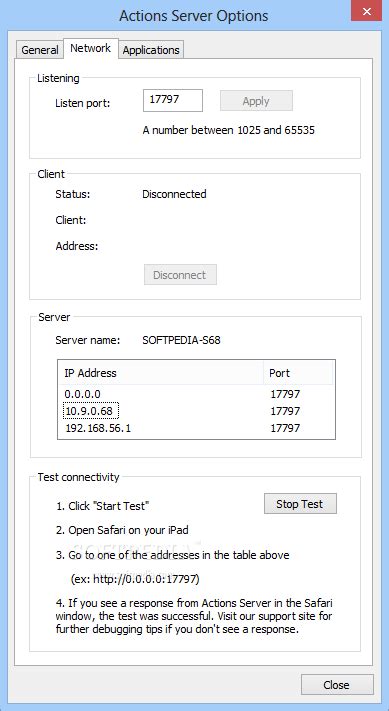 Actions Server 105 Download Screenshots