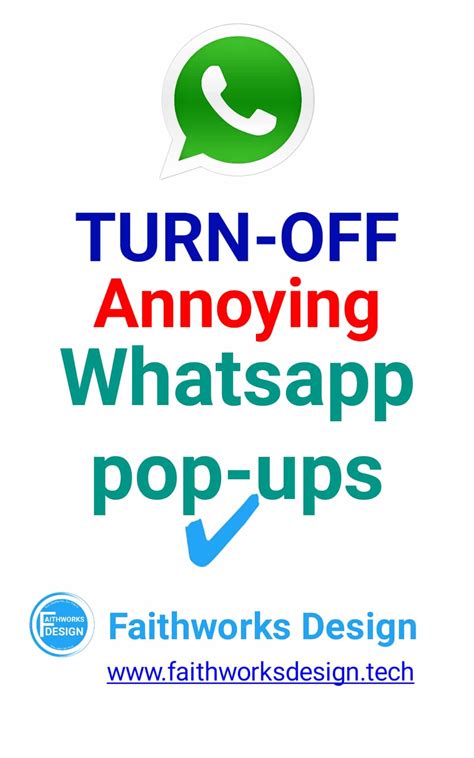 Turn Off Annoying Whatsapp Pop Up Messages Afritech Global
