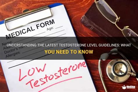 Understanding The Latest Testosterone Level Guidelines What You Need To Know Medshun