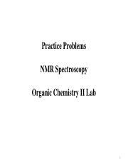 Master NMR Spectroscopy With Practice Problems Organic Course Hero