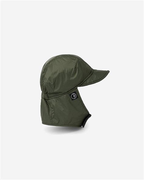 Polar Ripstop Luke Flap Cap Grey Green
