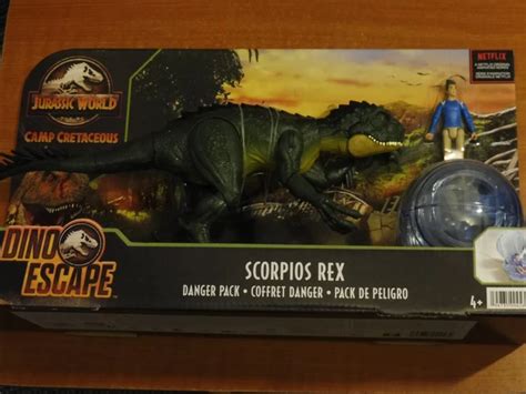 Jurassic World Dino Escape Scorpios Rex Danger Pack Camp Cretaceous