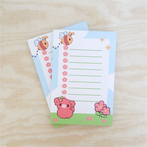 Highland Cow Notepad Fuwuffle