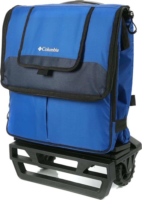 Columbia Crater Peak Wheeled Cooler 50 Can Rolling Cooler Blue
