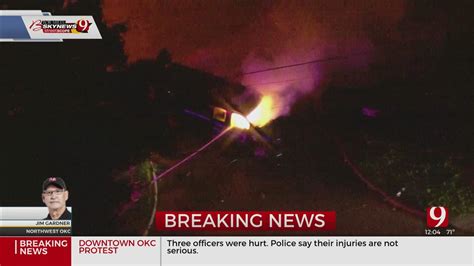 WATCH Bob Mills SkyNews 9 Over The Scene Of Police Van Fire During