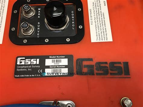 GSSI Sir 3000 GPR System