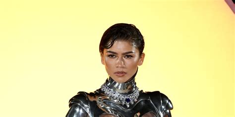 Zendaya Wears A Naked Metal Bodysuit For Dune Premiere In London